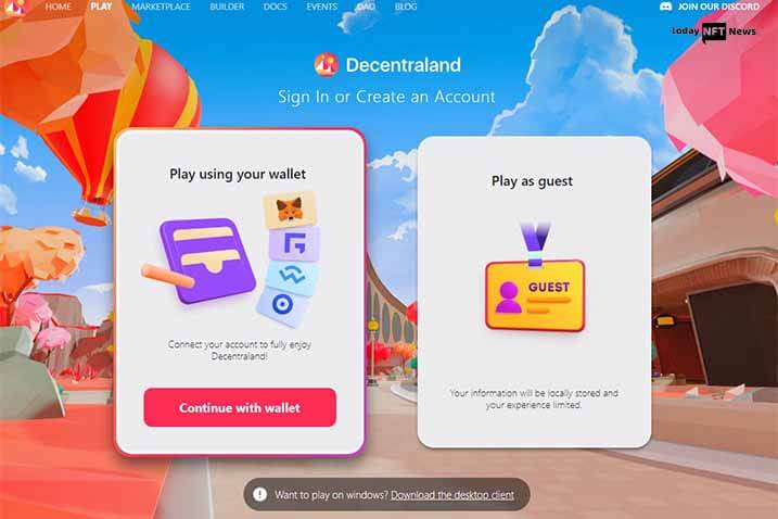 A step-by-step tutorial on how to move into Decentraland